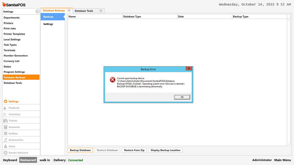 Database Backup Module Error Version 4 Sambaclub Forum