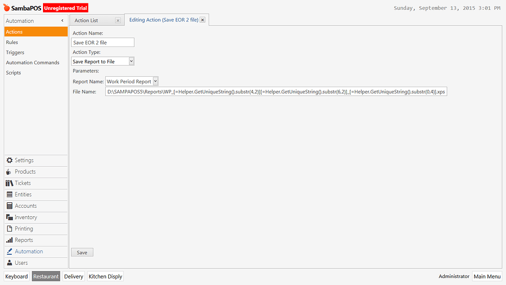 EOD Report issue - V5 Question - SambaClub Forum