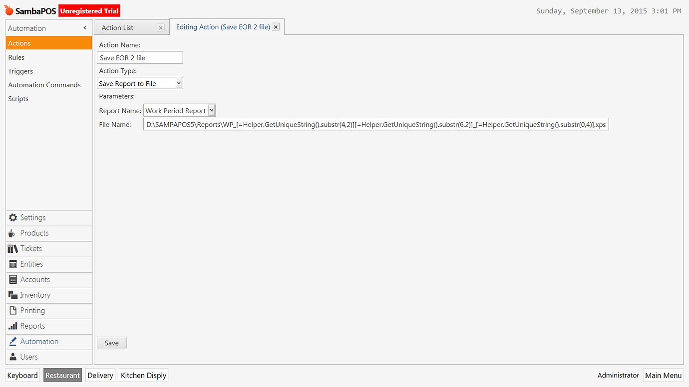 EOD Report issue - V5 Question - SambaClub Forum