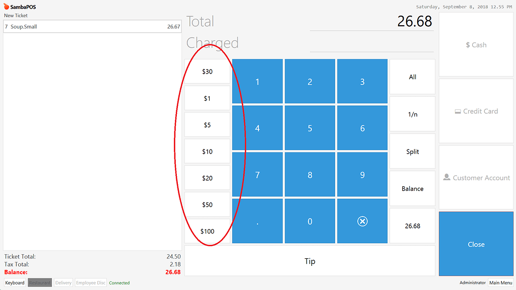 Sorting of the Bill Amounts in Settle Screen - V5 Question - SambaClub Forum