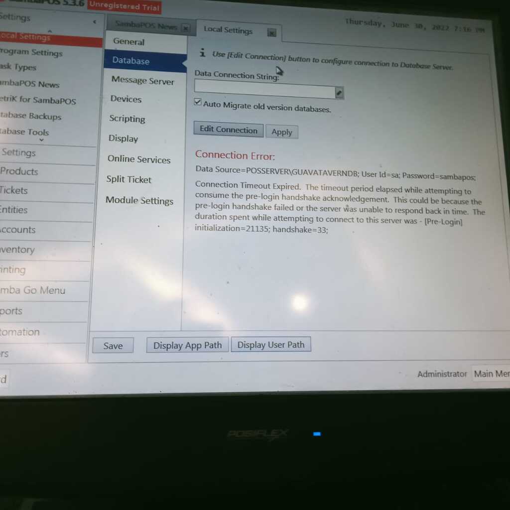 Connection Timeout Expired - V5 Question - SambaClub Forum