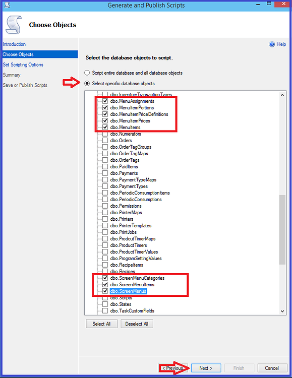 How to export and import Menus from one Database to Another - General ...