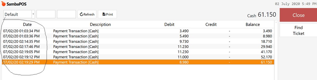 Date in accounts (Payment transaction) - V5 Question - SambaClub Forum