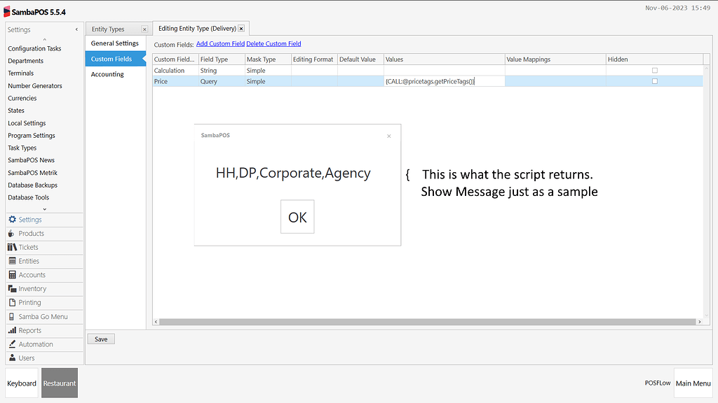 Entity Data QUERY Field - V5 Question - SambaClub Forum