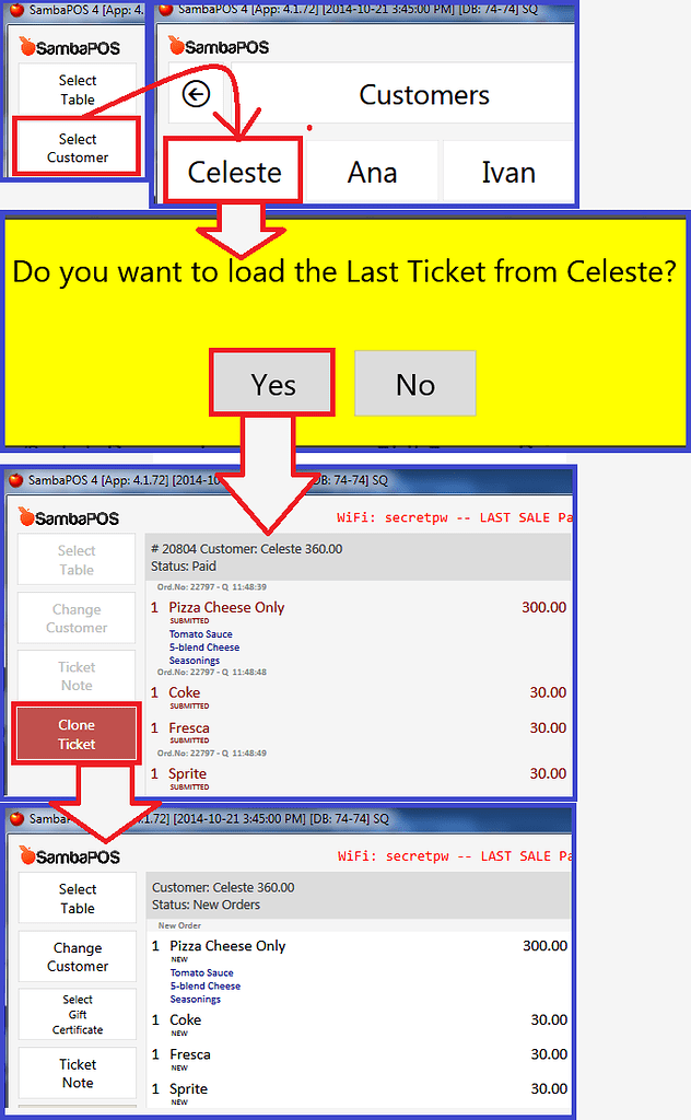 Recall & Clone (Customer) Last Ticket (2 methods) - V4 Tutorial - SambaClub Forum