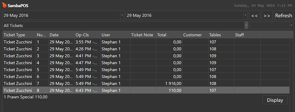 [Solved] Waiter settlement type - V5 Question - SambaClub Forum