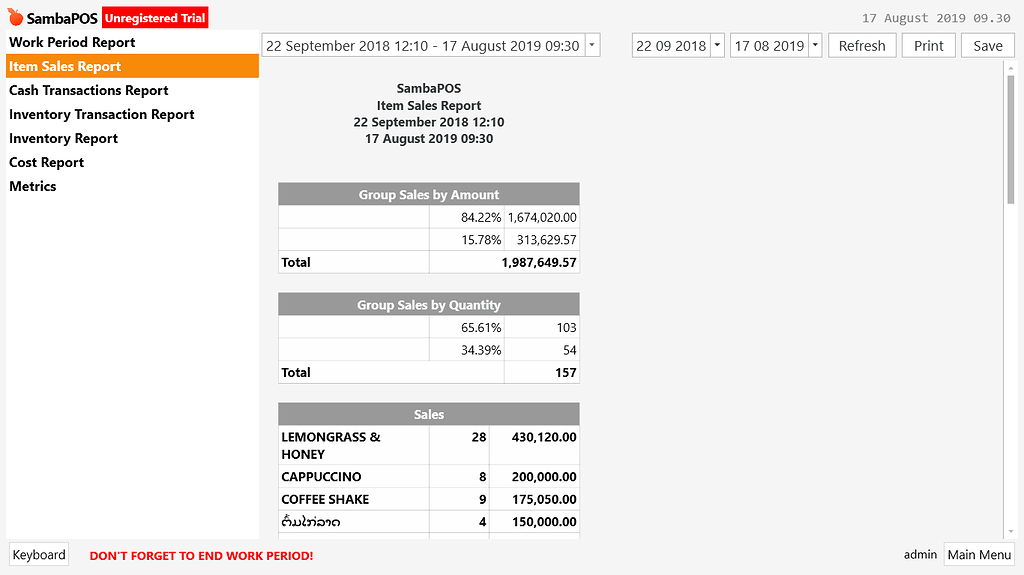 Sale report date rank select - V5 Question - SambaClub Forum