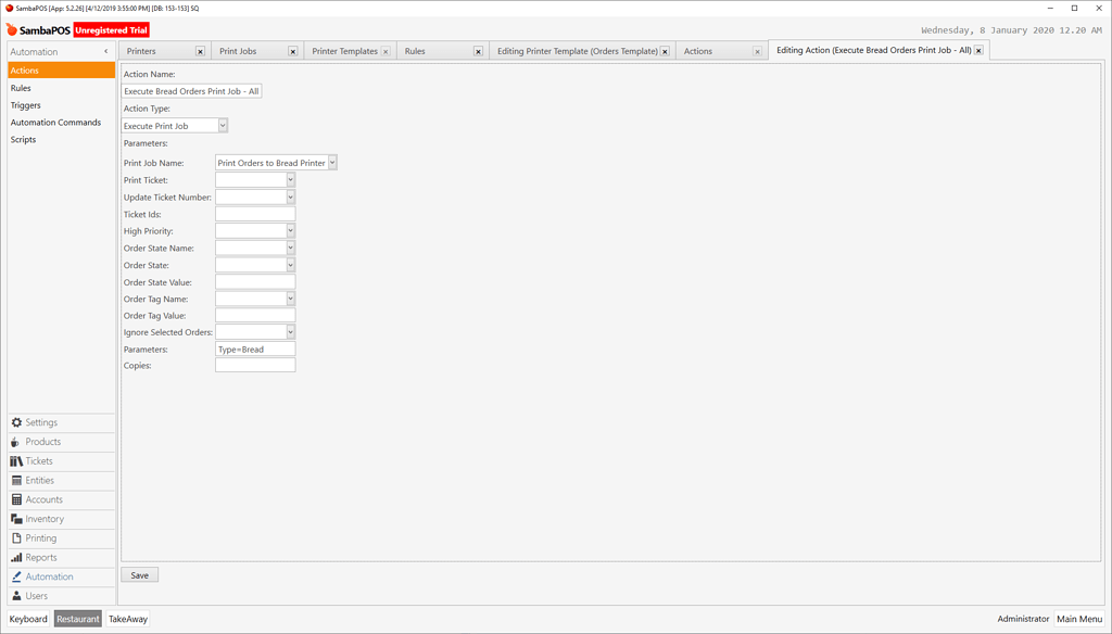 Print Job Custom Parameter - V5 Question - SambaClub Forum
