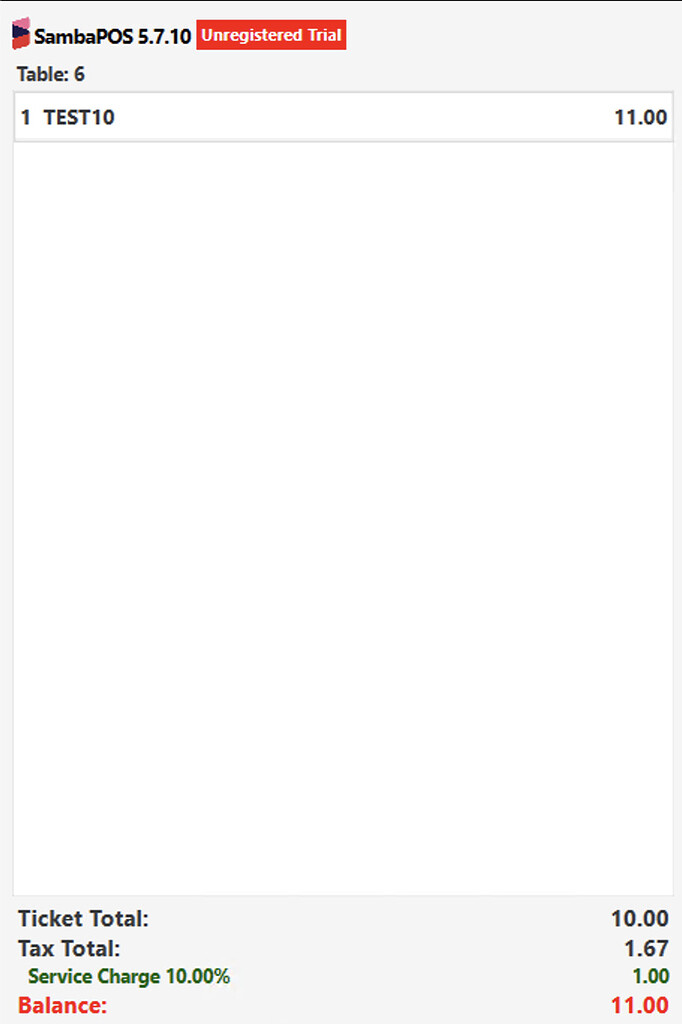 Making discount without deducting service charge - V5 Question ...