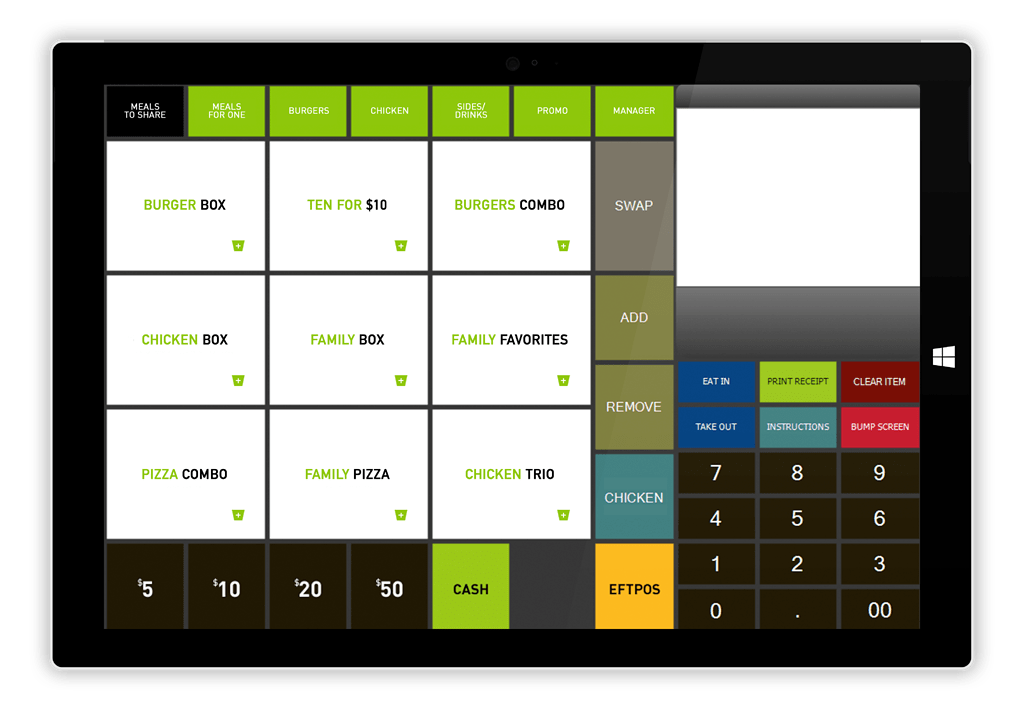 The ability to design the POS screen like this - V5 Request - SambaClub ...