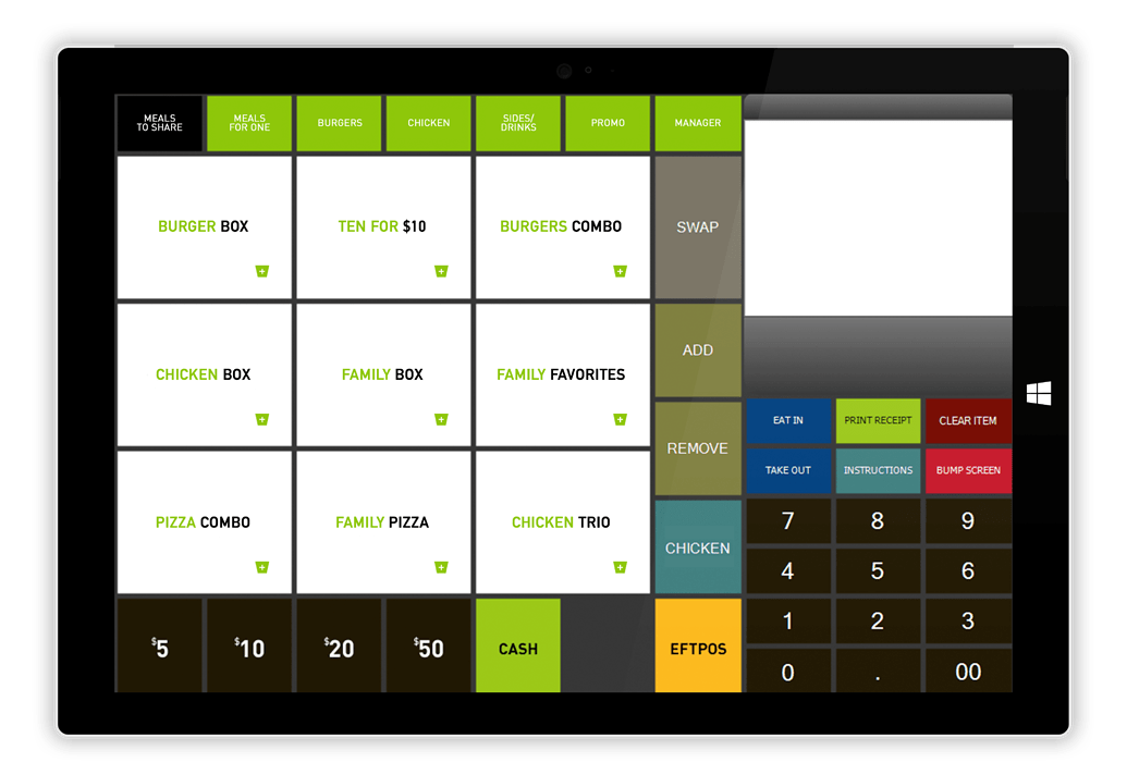 The ability to design the POS screen like this - V5 Request - SambaClub ...
