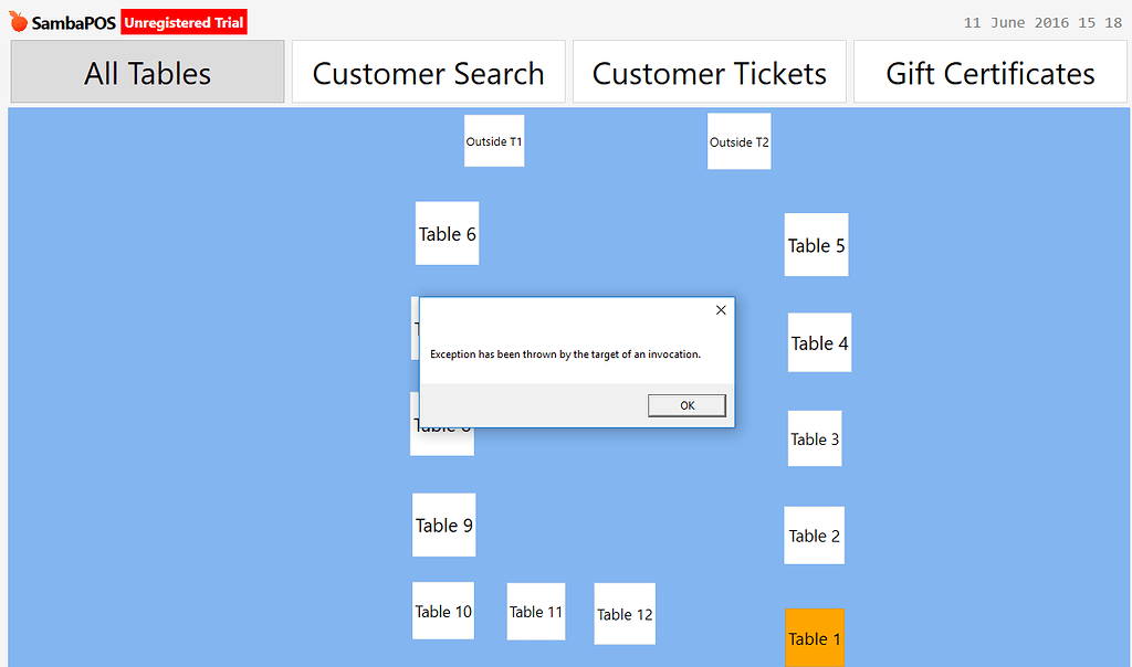 Intermittent Error message (Sambapos Crashiing) on tablet - V5 Issue - SambaClub Forum