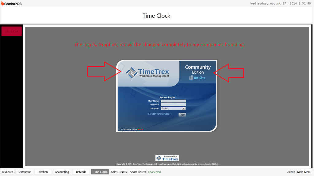TimeTrex: Time Clock Integration - Third Party - General - SambaClub Forum