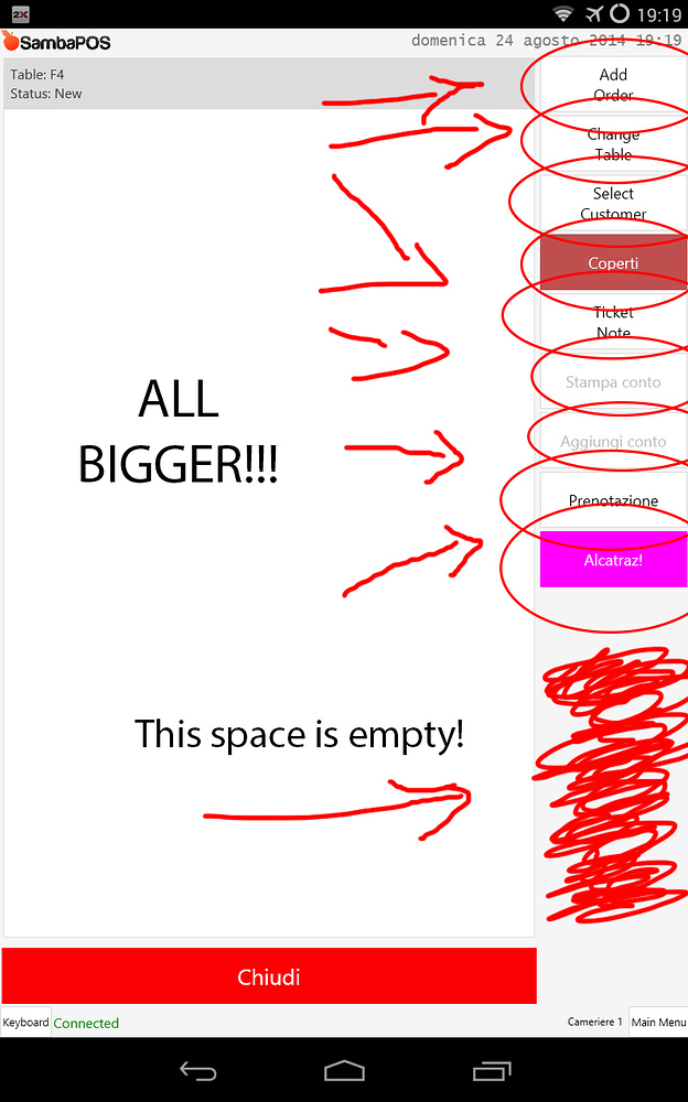 Bigger automation and service buttons! - V4 Request - SambaClub Forum