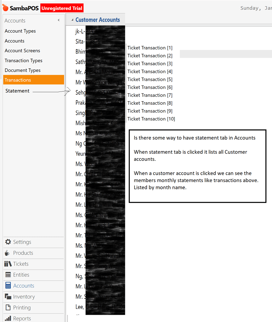 How to save customers monthly statement in Database - V5 Question - SambaClub Forum