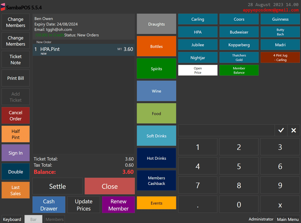 Select Customer Button - How to disable change customer - V5 Question - SambaClub Forum