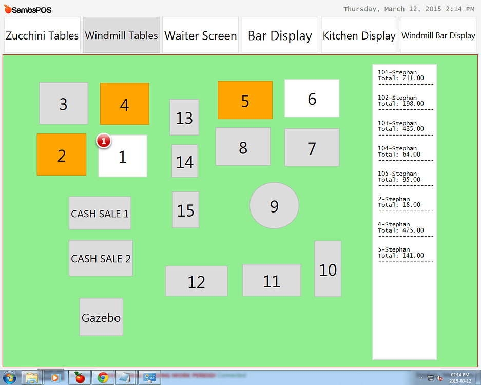 In entity screens how to make TICKET LISTER only show tables of that department / entity screen ...