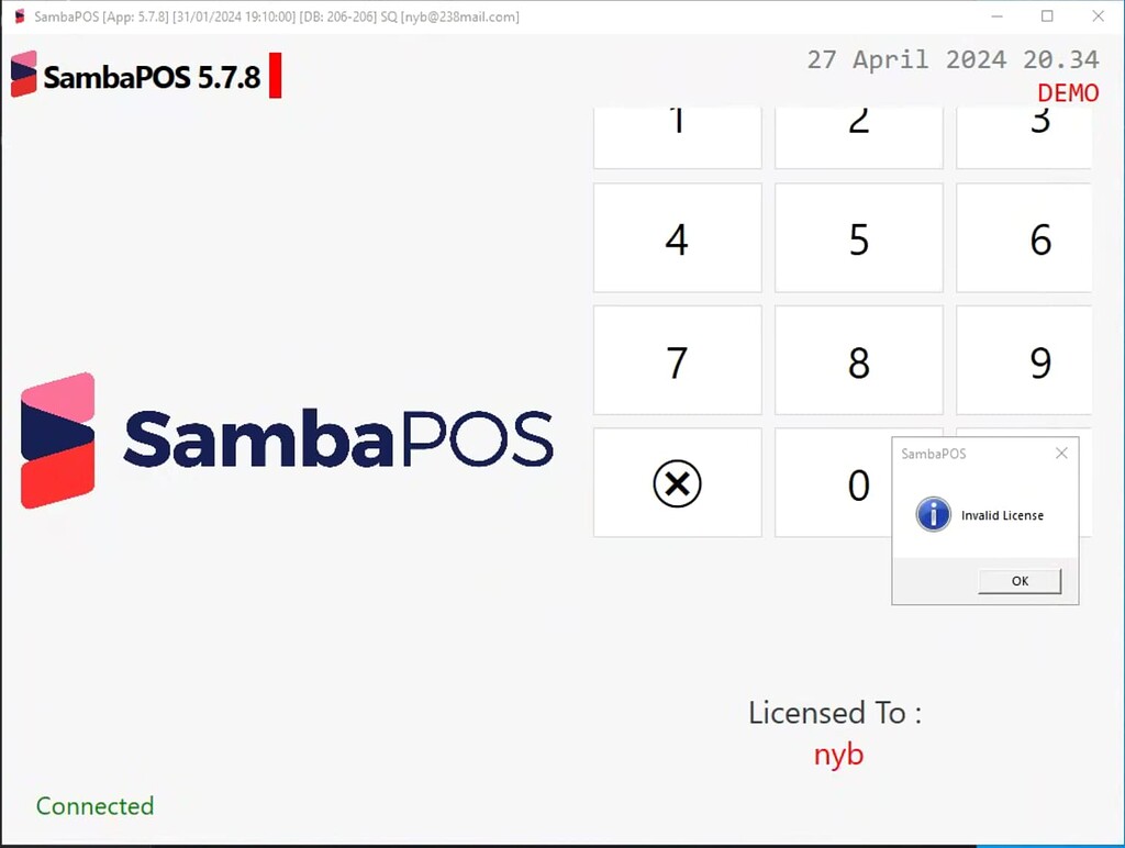 Invalid License ... 1 site, 2 x windows server, 2 x sambapos instances - V5 Question - SambaClub ...