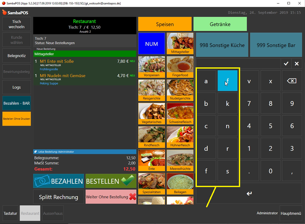 Numberpad Buttons represent in color - V5 Question - SambaClub Forum