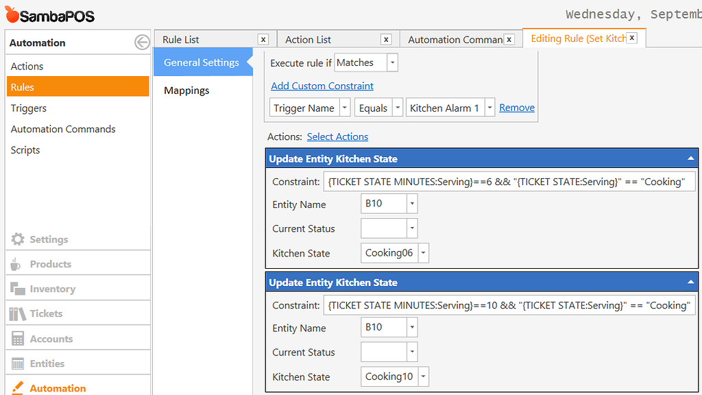 Trigger to change entity state - V4 Question - SambaClub Forum