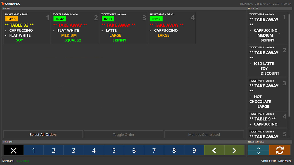 Task Editor Widget Auto Refresh issue (Kitchen Display) - V5 Issue - SambaClub Forum