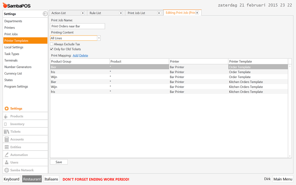 Print job template - V4 Question - SambaClub Forum