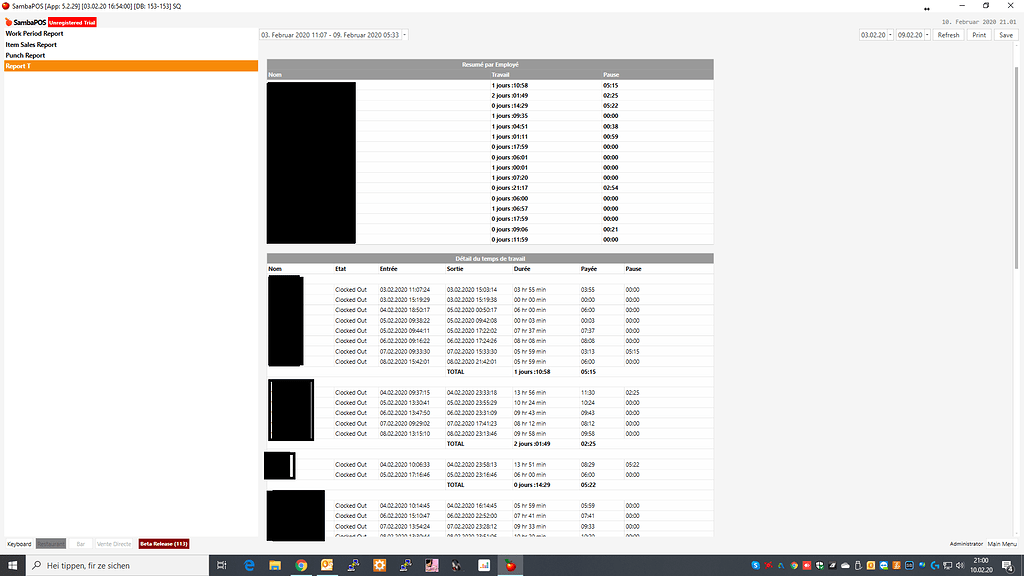 TimeClock Report Formatting - V5 Question - SambaClub Forum