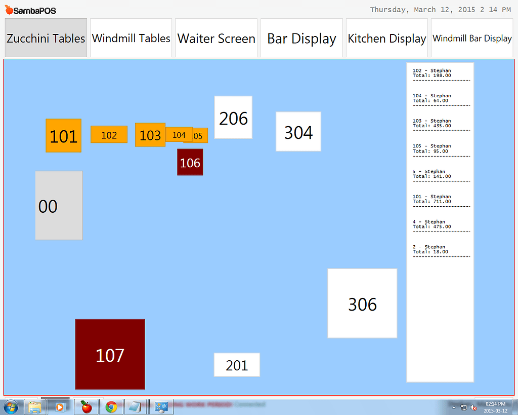 In entity screens how to make TICKET LISTER only show tables of that department / entity screen ...