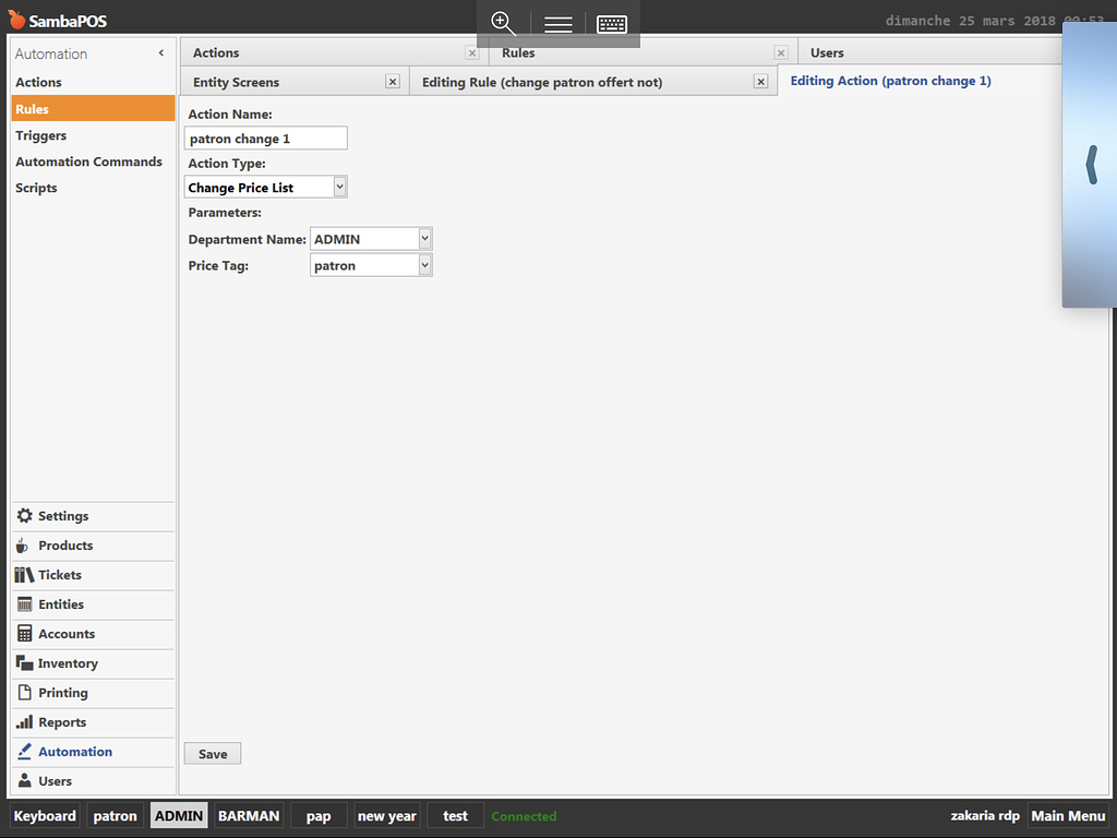 Change menu on specific entity - V5 Question - SambaClub Forum