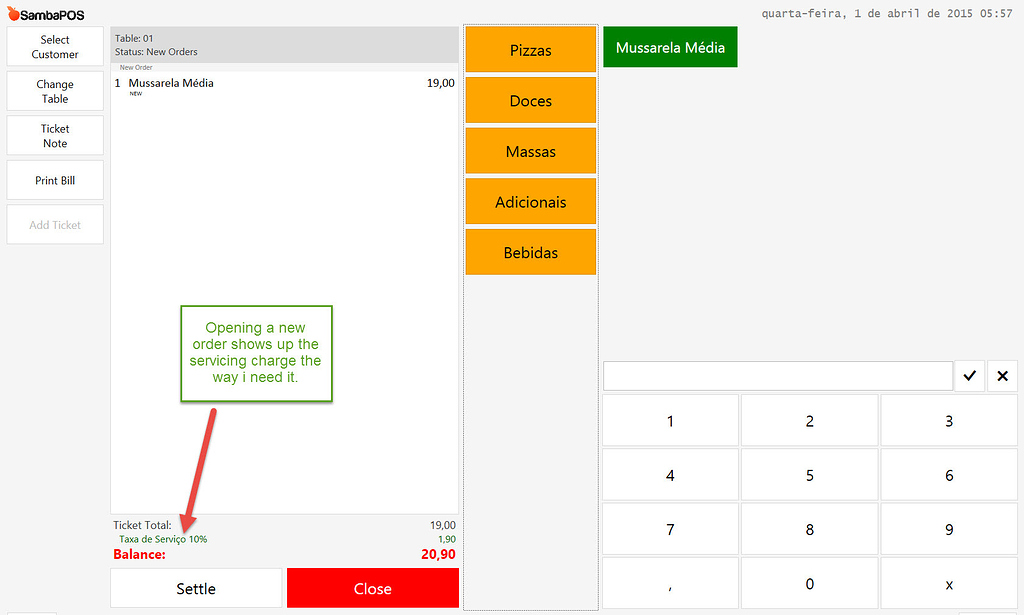[Solved] Add remove service charge Button but continue to add it automatically on next sale ...
