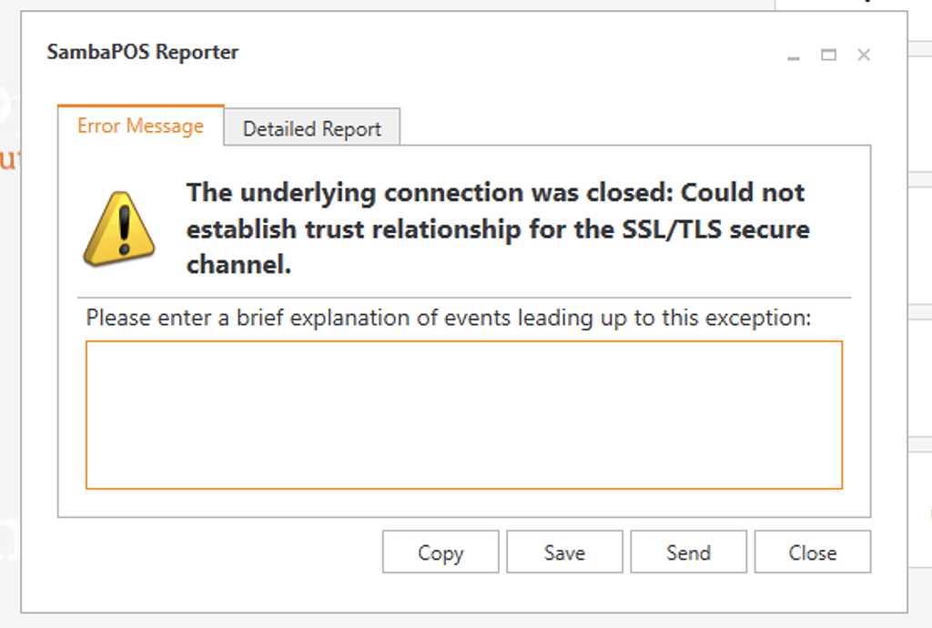 Error reports not sent: SSL/TLS error - V5 Issue - SambaClub Forum