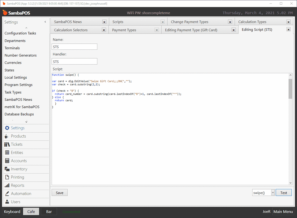 Script not returning input when typed - V5 Question - SambaClub Forum