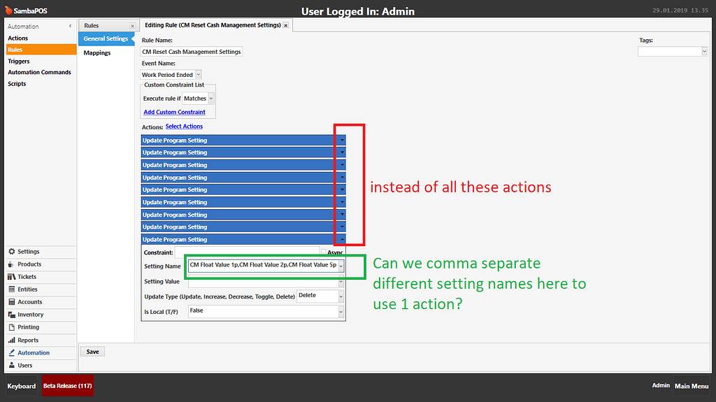 Can We Update more than 1 program setting in a single action? - V5 Question - SambaClub Forum