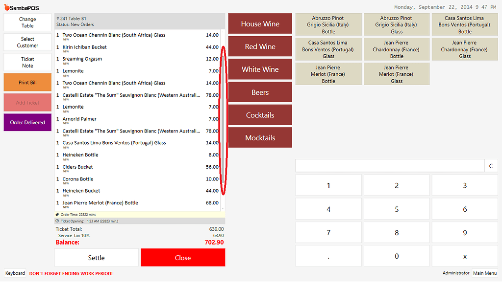 Scroll Bar narrow size for ticket - V4 Question - SambaClub Forum