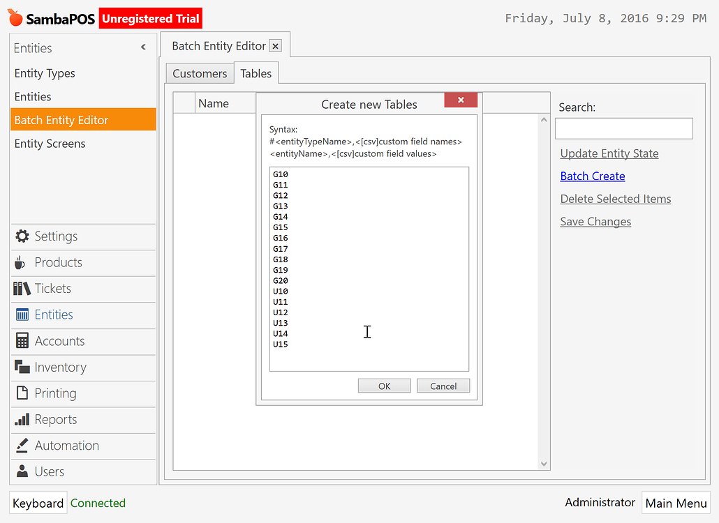 Configuring Tables on First Install - V5 Tutorial - SambaClub Forum