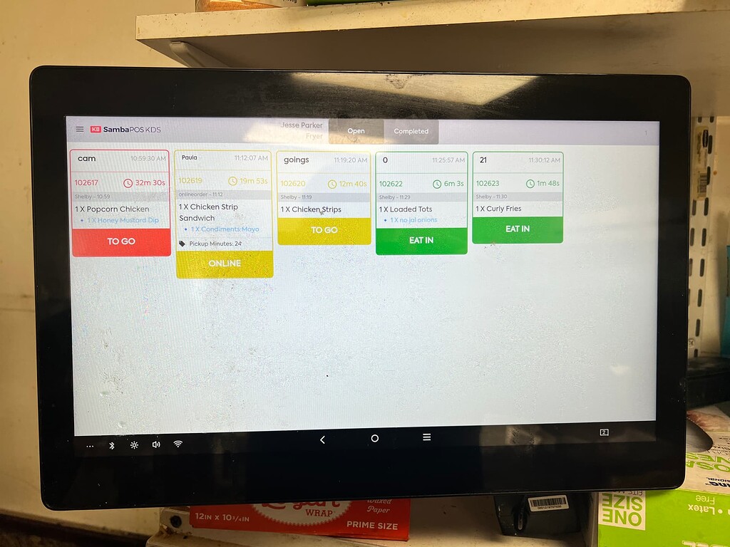 SambaPOS KDS live pic - V5 Question - SambaClub Forum