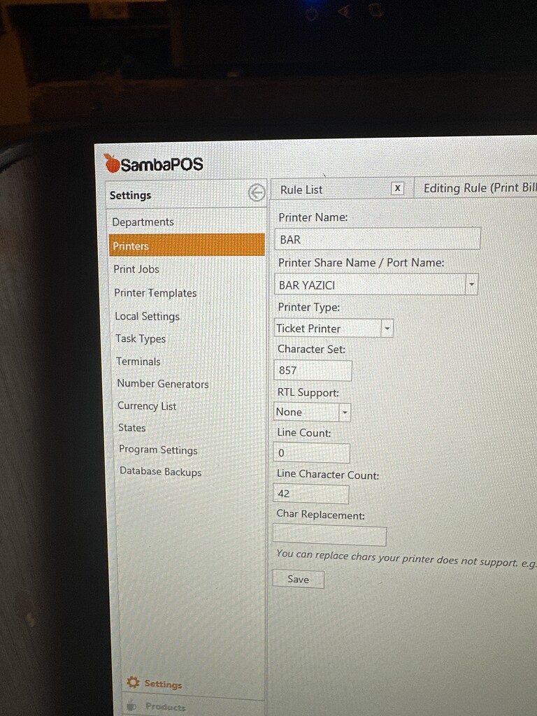 Bar printer doesn’t print - V5 Question - SambaClub Forum