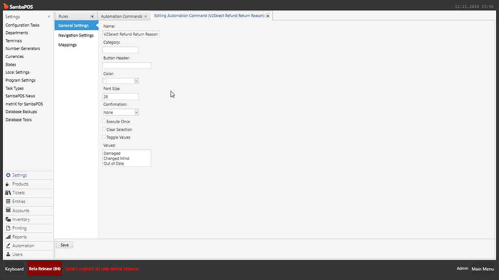 Auto Command from rule possible bug? - V5 Question - SambaClub Forum