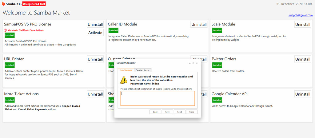 My Samba POS was crashed with License issue - V5 Issue - SambaClub Forum