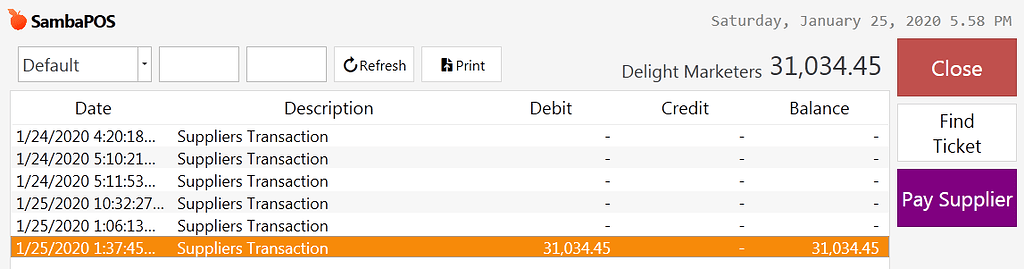 Suppliers screen - V5 Question - SambaClub Forum