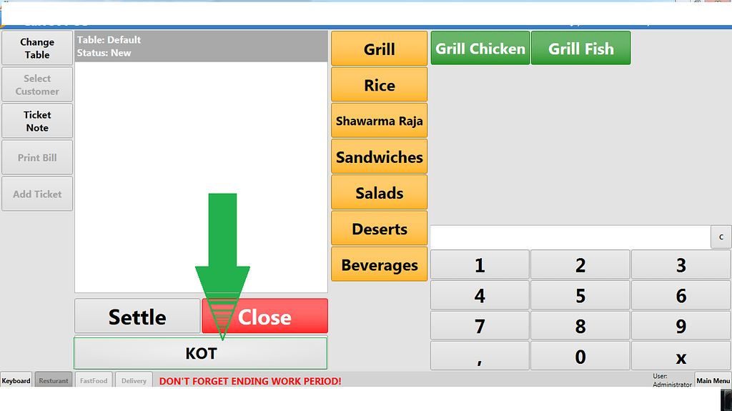 [SambaPOS 3] How to create a Pop window when I Click on KOT button - V4 Question - SambaClub Forum