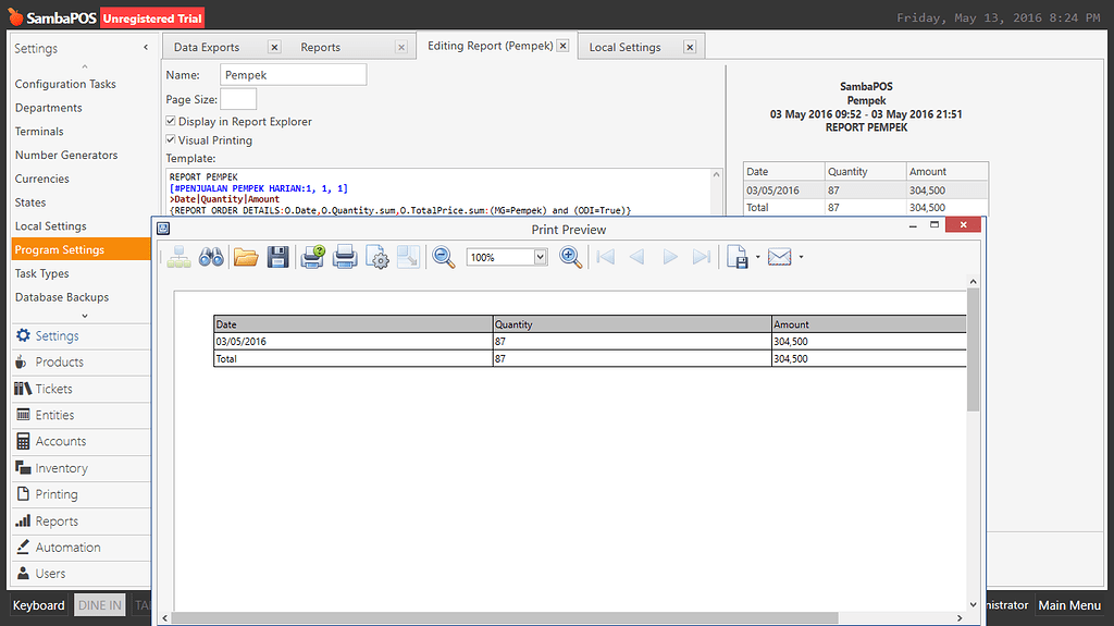 Header Custom Report - V5 Question - SambaClub Forum