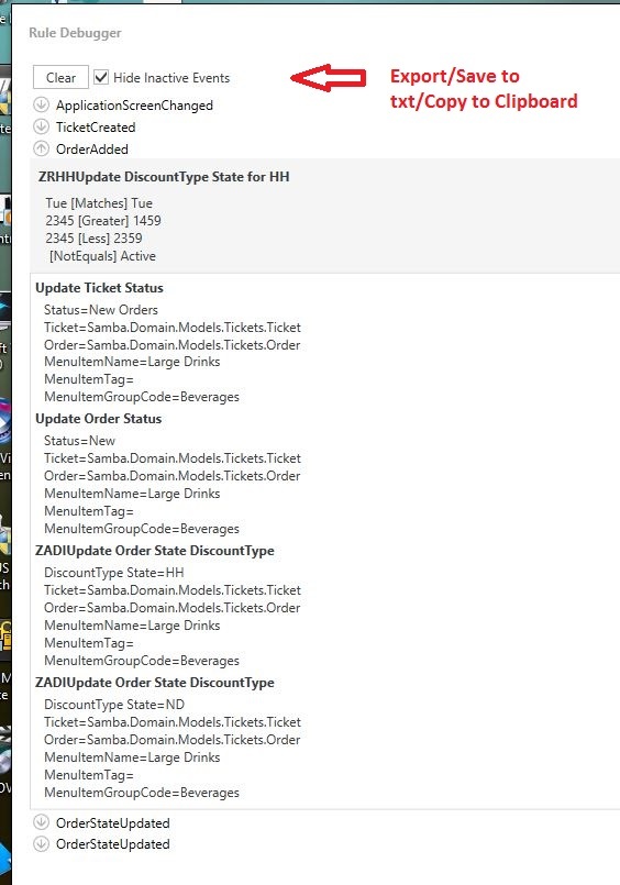 Rule Debugger Export - V5 Request - SambaClub Forum