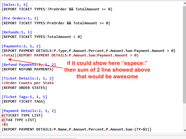 Auto Calculate Sum Of Just 2 Payment Types Or More On Report Ticket V5 Question Sambaclub Forum
