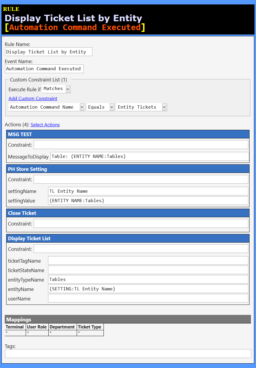 [Confusion] Display Ticket List Action - V5 Question - SambaClub Forum