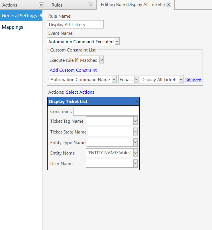 [Confusion] Display Ticket List Action - V5 Question - SambaClub Forum