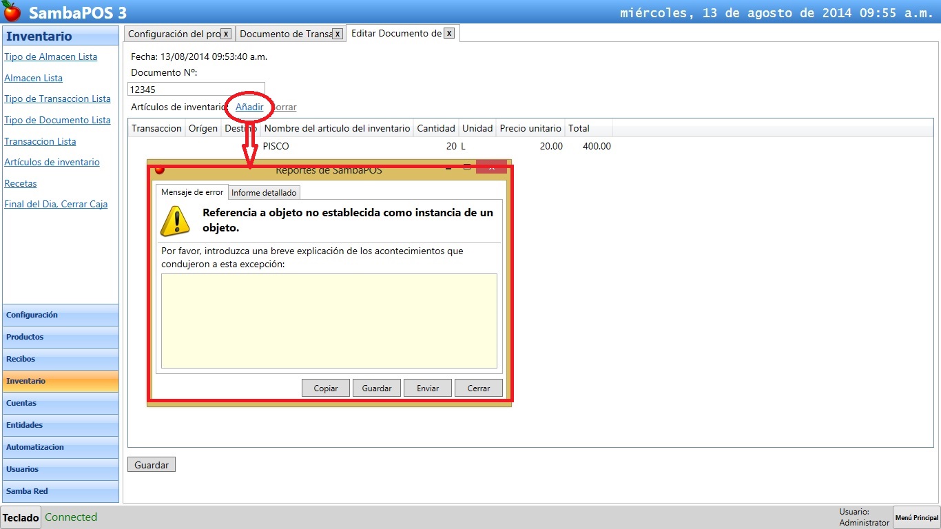 [Resolved] [SambaPOS 3] ERROR Inventory - V4 Issue - SambaClub Forum