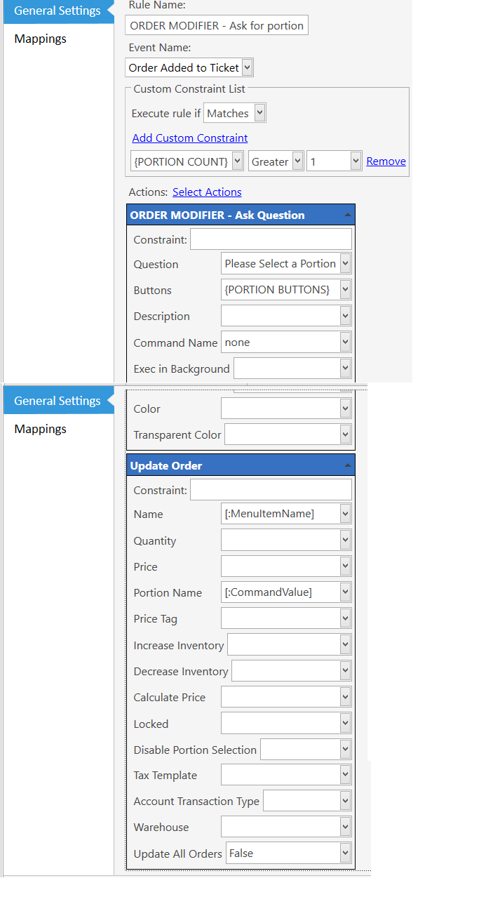Order Tags & Portion Popup Ask Question - V5 Tutorial - SambaClub Forum
