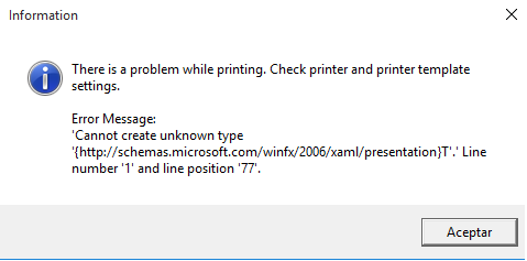 Having this error message when trying to print - V5 Issue - SambaClub Forum
