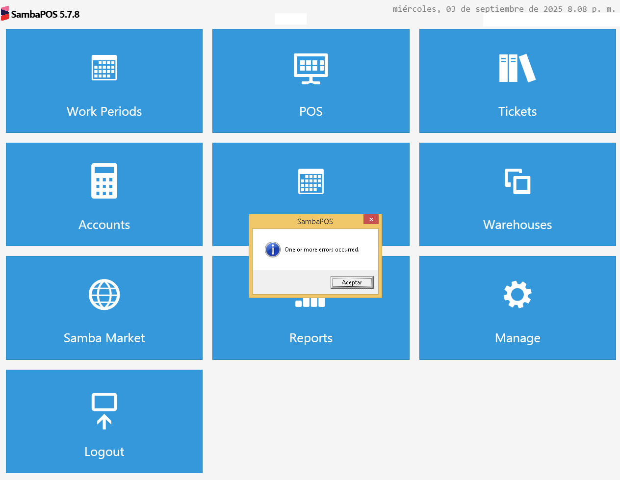 One or more errors ocurred - V5 Issue - SambaClub Forum